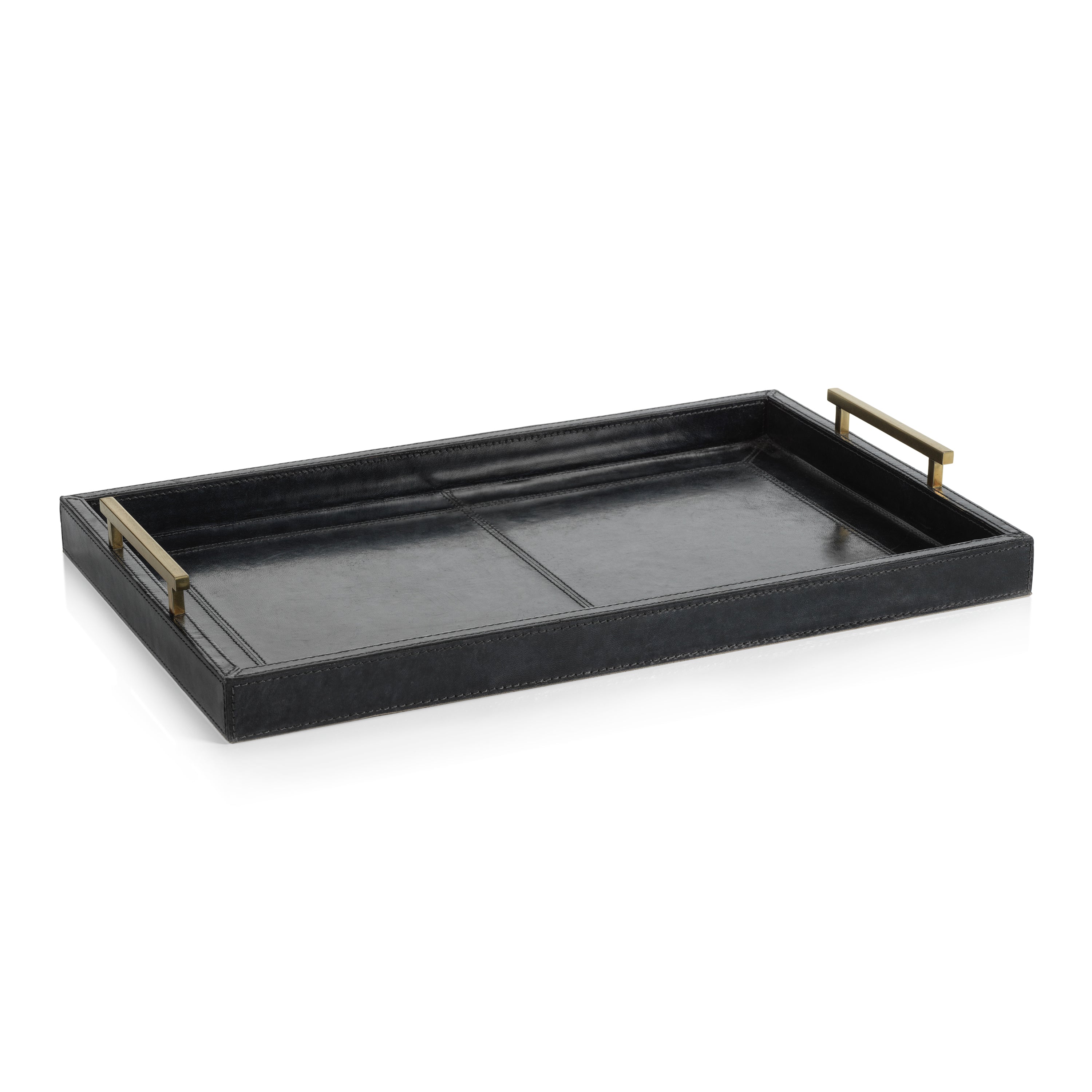 Savoy Blue Leather Bar Tray – Level