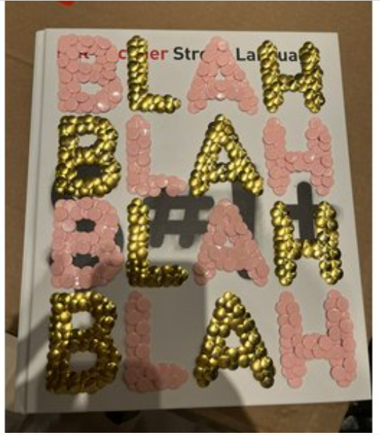 Blah Blah Blah - Pink and Gold – Level